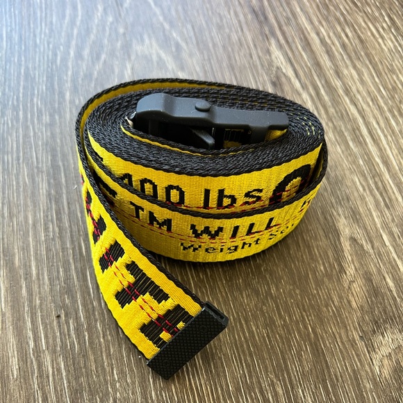 Off-White | Accessories | Offwhite Yellow Industrial Belt | Poshmark